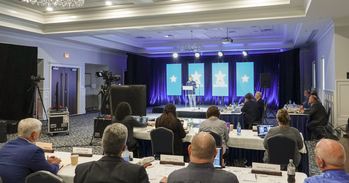 In Texas as it is in heaven: BGCT Executive Board considers wide-ranging business ahead of ...